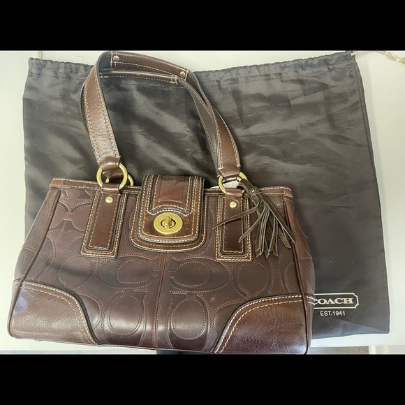 Coach | Bags | Coach Brown Leather Purse | Poshmark
